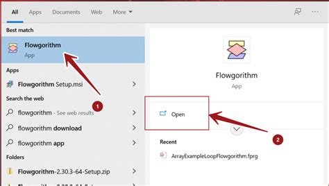 Create Flowgorithm Flowchart