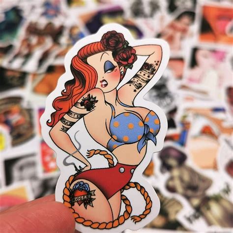 Aspcsmomt Sexy Girls Stickers For Adults100pcs Pinup