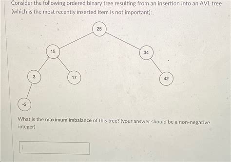 Solved Consider The Following Ordered Binary Tree Resulting