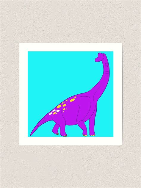 Lovely Purple Brachiosaurus Art Print For Sale By Hongseunghee