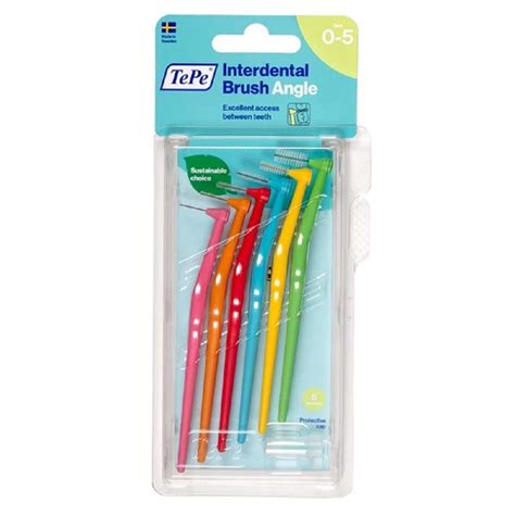 Tepe Angle Interdental Brush 6 Pieces 1 Cap Assorted Online Marketplace Everymarket