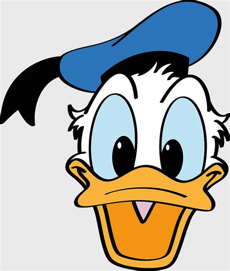 Donald Duck Illustration Cartoon Duck Face Walt Disney Company Art