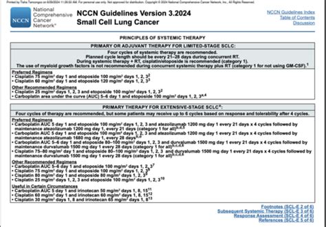SCLC Systemic And RT Dosing And Frequency Flashcards Quizlet