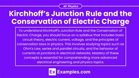 Unit 4 5 Kirchhoffs Junction Rule And The Conservation Of Electric Charge Notes And Practice