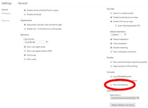 Javascript Consolelog Timestamps In Chrome Stack Overflow