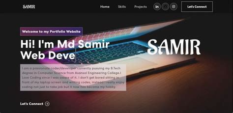 GitHub Samir Alam MdSamirPortfolio Github Io