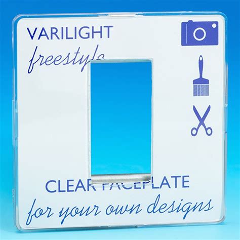 Varilight 1 Gang Single Aperture Datagrid Faceplate Xifg1c Ukes