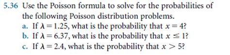 Solved Use The Poisson Formula To Solve For The Chegg Com
