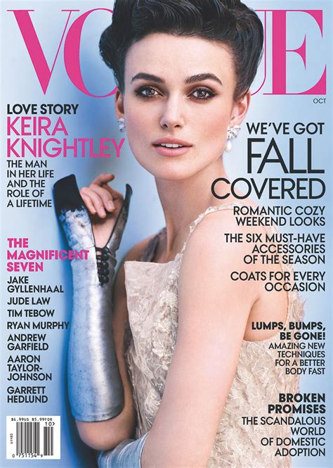 Keira Knightley For Vogue Us October 2012