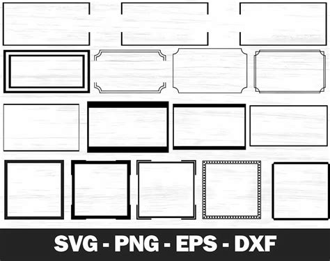 Rectangle Svg Frame Svg Instant Download Frame Clipart Rectangle Clipart Rectangle Frame In