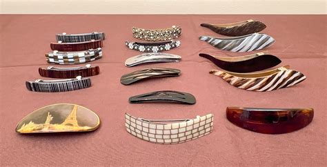 Group Of Vintage Womens Barrettes And Hair Clips Sold At Auction From