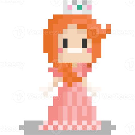 Pixel Art Princess Character 27191060 Png