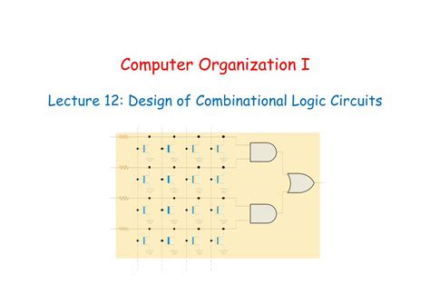 Pdf Lecture 12 Design Of Combinational Logic Circuitswluteaching