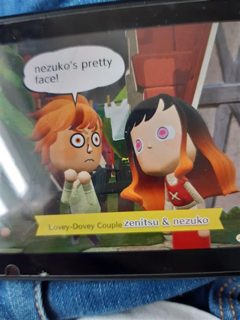 Made Zenitsu And Nezuko Let Me Know If You Want The Access Code R Miitopia