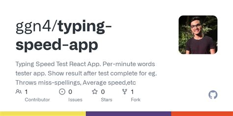 GitHub Ggn4 Typing Speed App Typing Speed Test React App Per Minute Words Tester App Show