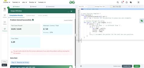 Sam Stephen On Linkedin Geeksforgeeks Codingchallenge Day2 Learningjourney Problemsolving