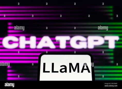 In This Photo Illustration The Llama Large Language Model Meta Ai