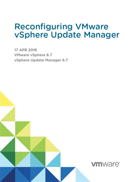 2 Vsphere Update Manager 67 Reconfig Guide Pdf