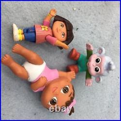 Vtg And Modern 22 Lb Lot Of Dora The Explorer Go Diego Go Toys Figures