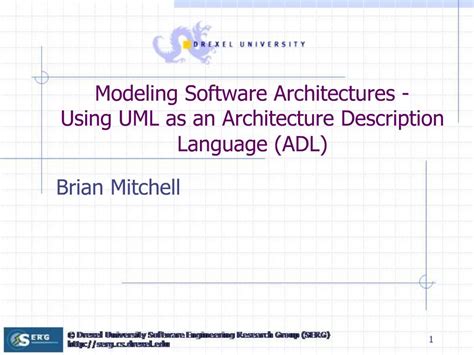 Ppt Modeling Software Architectures Using Uml As An Architecture