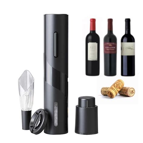 전동 와인오프너 Egs901 세트 호일커터 푸어러 마개 온채널