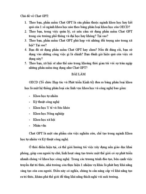 Chủ đề về Chat GPT | PDF