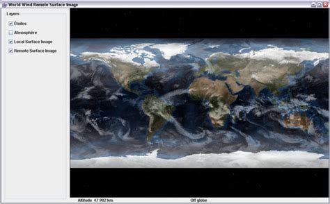 Patrick Murris WorldWind Java Flat Worlds Screenshots