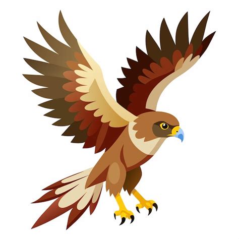 Premium Vector Flying Eagle Vector Illustration
