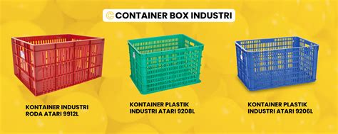 Container Box Plastik Keranjang Kontainer Industri Serbaguna
