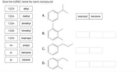 [Solved]: Give the IUPAC name for each compound. E.