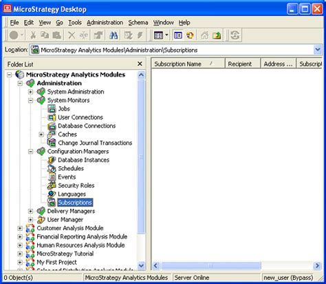 Kb36732 User Cannot See Any Subscriptions In Microstrategy Developer