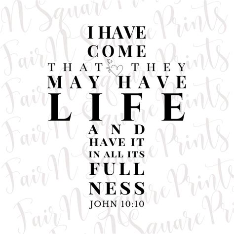 John 10 10 Etsy