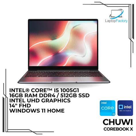 Chuwi Corebook X i5-10351G1 16GB - Laptop Factory