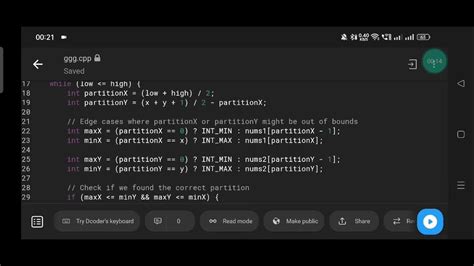 Find The Median Of Two Sorted Arrays Using Binary Search Efficient C Solution Youtube