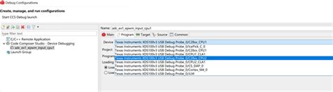 TMS F D Debug Configurations C Microcontrollers Forum C Microcontrollers