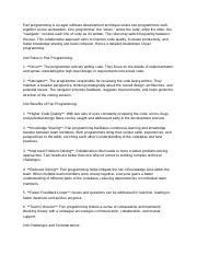 Enhancing Code Quality And Collaboration Pair Programming Course Hero
