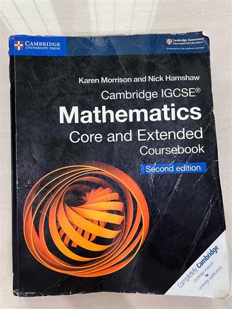 Cambridge Igcse Mathematics Core And Extended Coursebook Second Edition Buku And Alat Tulis Buku