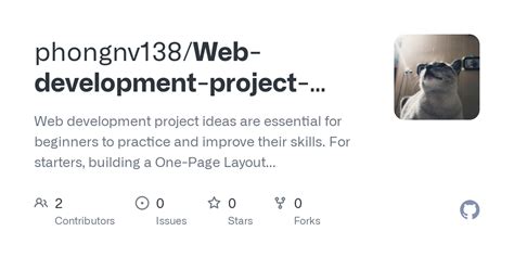 github phongnv138 web development project ideas for beginners web