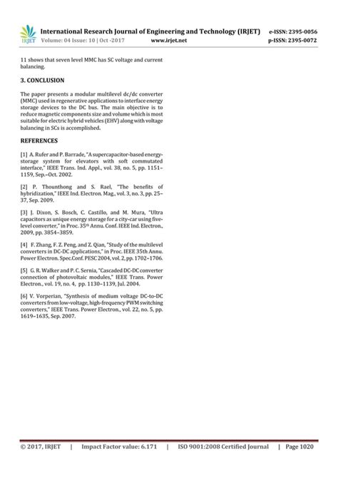 Control Of A Modular Multilevel Dcdc Converter For Regenerative