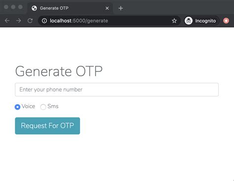 voice and sms one time passwords with python and twilio twilio
