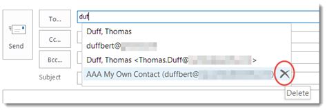 Removing Names From The Outlook Autocomplete List One Minute Office Magic