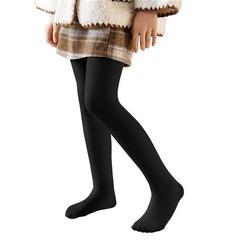Kauod Girls Seamless Opaque Tights School Ballet Dance Thermal