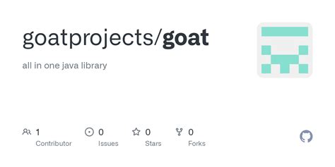 GitHub Goatprojects Goat All In One Java Library