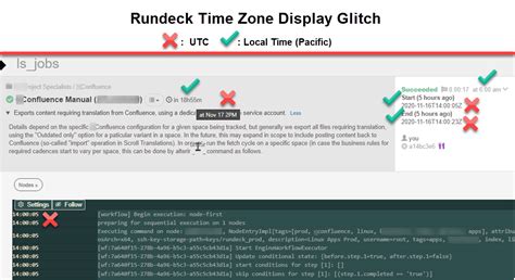 Inconsistent Time Zone Display In Rundeck Ui When System Timezone Is