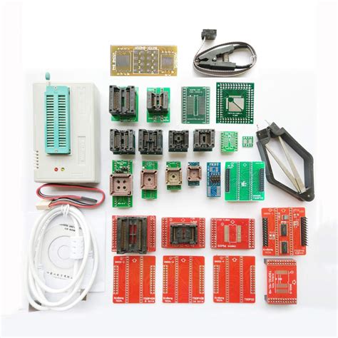 Buy SETCTOP TL866II Plus Usb Programmer 24 Adapter Socket SOP8 Clip 1 8V Nand Flash 24 93 25