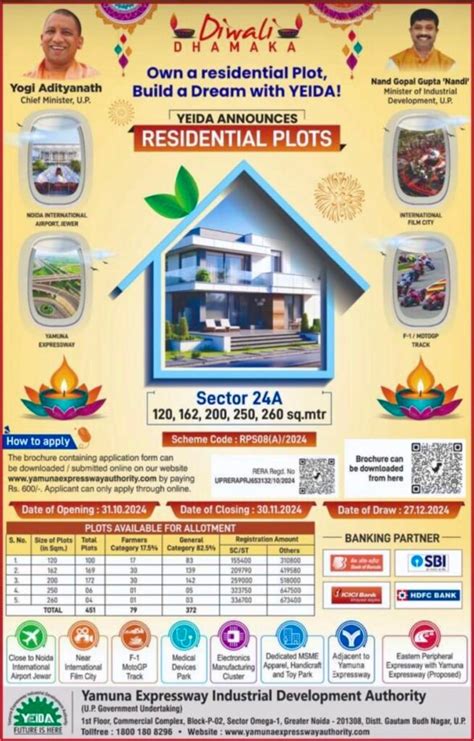 Yeida Plot Scheme Diwali Rps 08a 2024 800 Plot Near Noida Airport