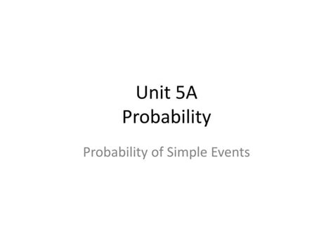 01probability Of Simple Eventsppt