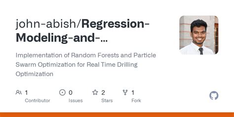 Github John Abishregression Modeling And Optimization Of Drilling In Real Time
