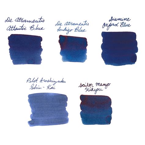 Dark Blue Ink Sample Bundle The Goulet Pen Company
