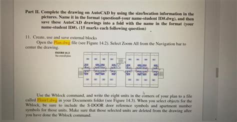 Part Ii Complete The Drawing On Autocad By Using The